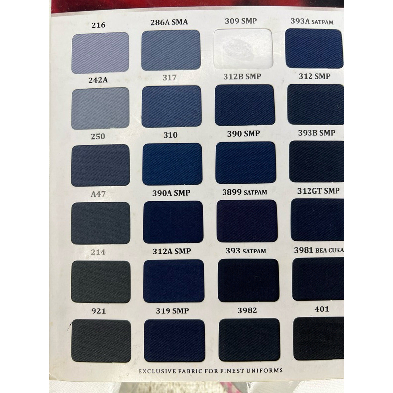 Jual kain dongker kain navy blue celana kain kemeja grosir unione kain ...