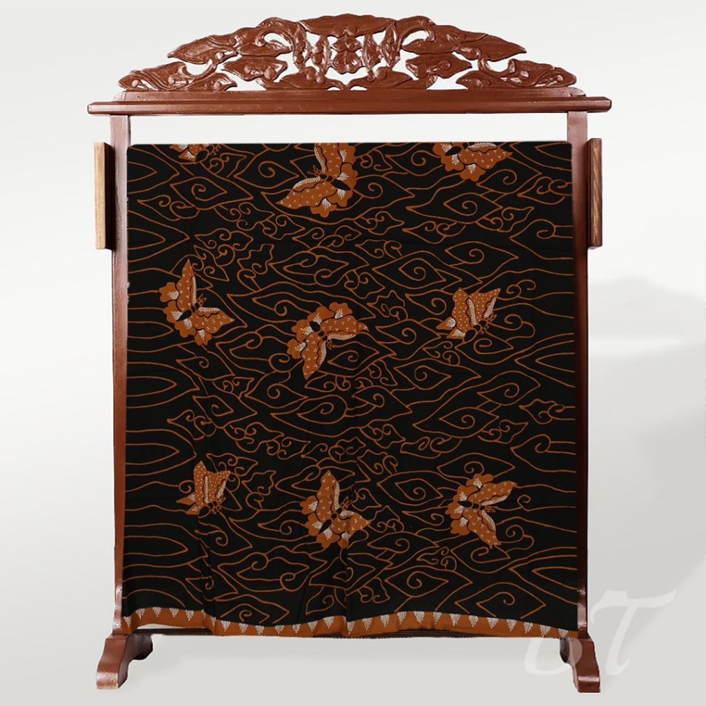 Jual BATIK TRUSMI Bahan Kain Batik Tulis Mega Mendung Kombinasi Sogan ...