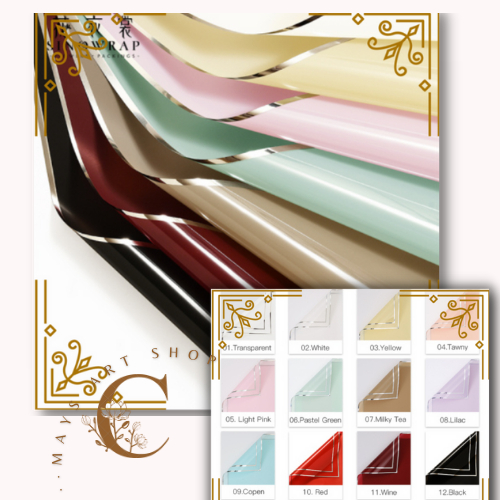 Jual [ECER MURAH] Kertas Buket Bunga Cellophane Silver Line - Flower ...