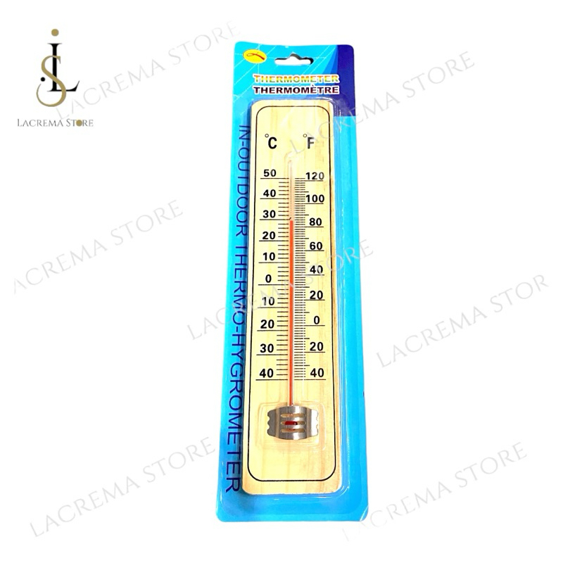 Jual THERMOMETER KAYU / THERMOMETER RUANGAN KAYU /TERMOMETER KAYU ...