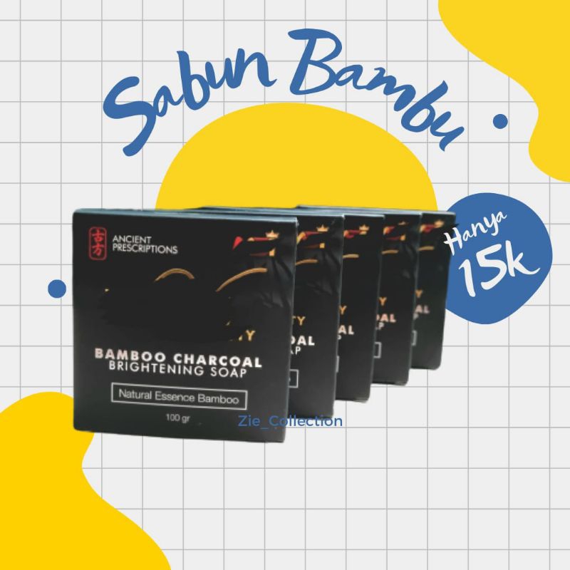 Jual Jamin ORIGINAL/ASLI Sabun Arang Bambu/Bamboo Charcoal Brightening ...