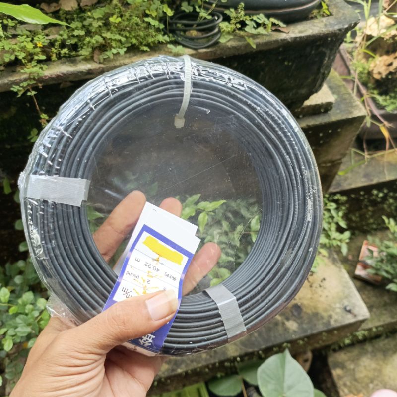Jual Kawat Bonsai alumunium Hitam per roll | Shopee Indonesia