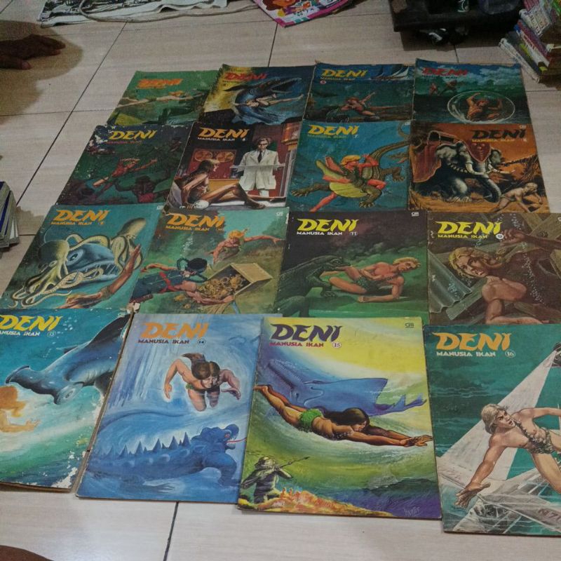 Jual buku komik cergam cerita bergambar Deni manusia ikan full set 1-16 ...