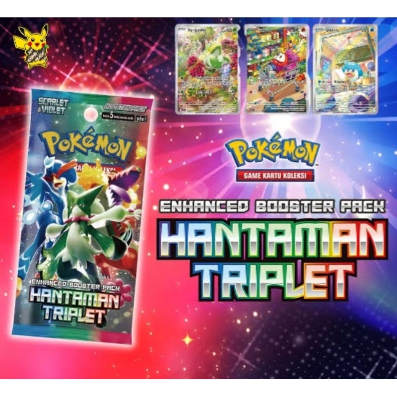Jual Kartu Pokemon booster pack Hantaman Triplet pokemon tcg indo. Baca deskripsi | Shopee Indonesia