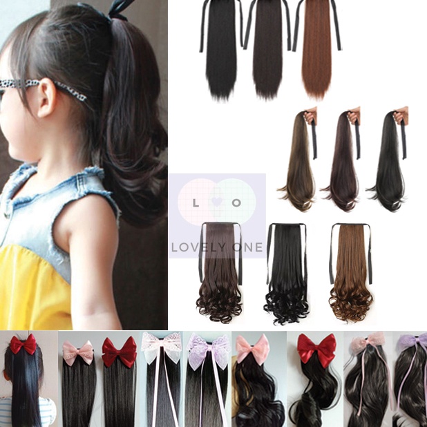 Jual Harga Max Wig Rambut Palsu Model Jepit dan Ikat Tebal Halus Anak ...