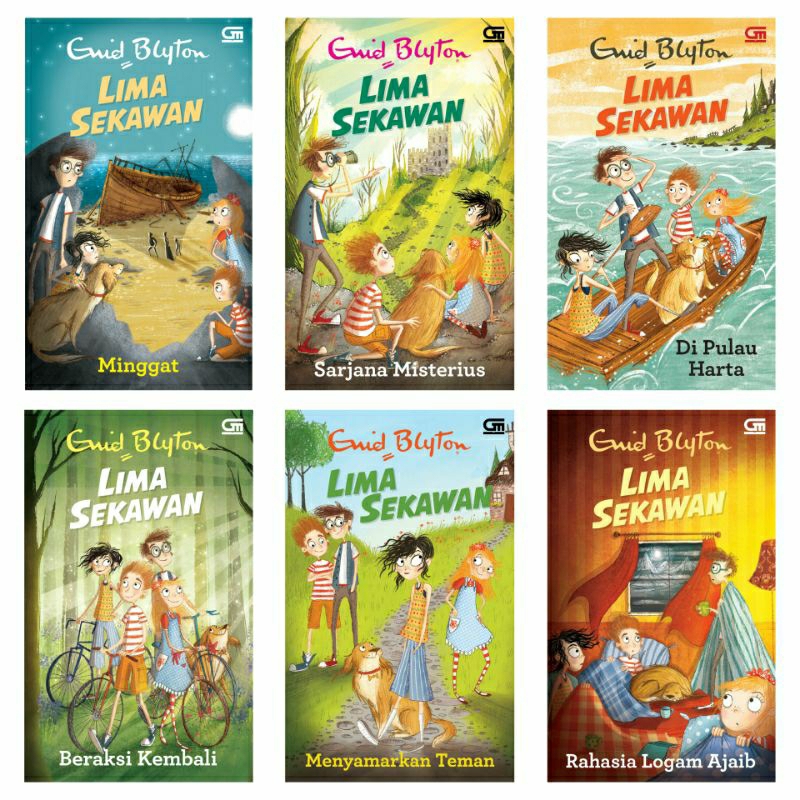 Jual Seri Judul Lengkap Buku Novel Cerita Anak Lima Sekawan Minggat ...