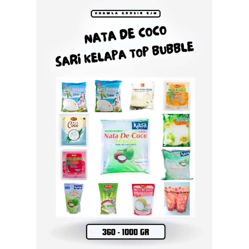 Jual NATA DE COCO SELASIH CUBE SLICE TOP BUBBLE KOLANG KALING SARI KELAPA COCOPANDAN LYCHEE ...