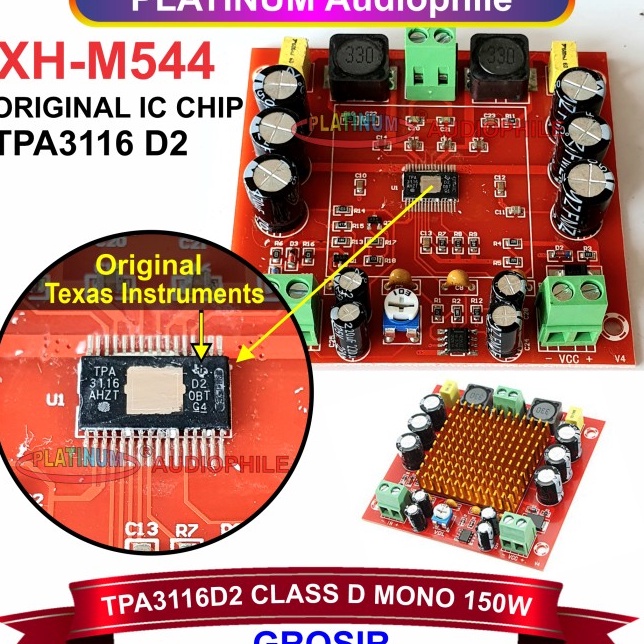 Jual gw TPA3116 Class D Amplifier 15W Mono TPA3116D2 Original Chip ...