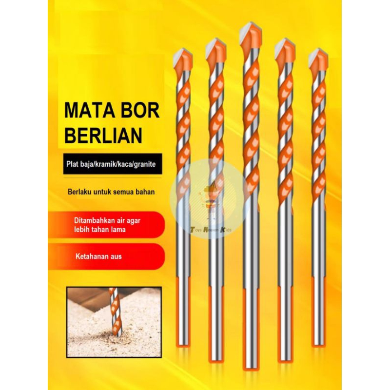 Jual Mata Bor Drill Set 5pcs/7pcs Multi Purpose Bor Besi Beton Kayu ...