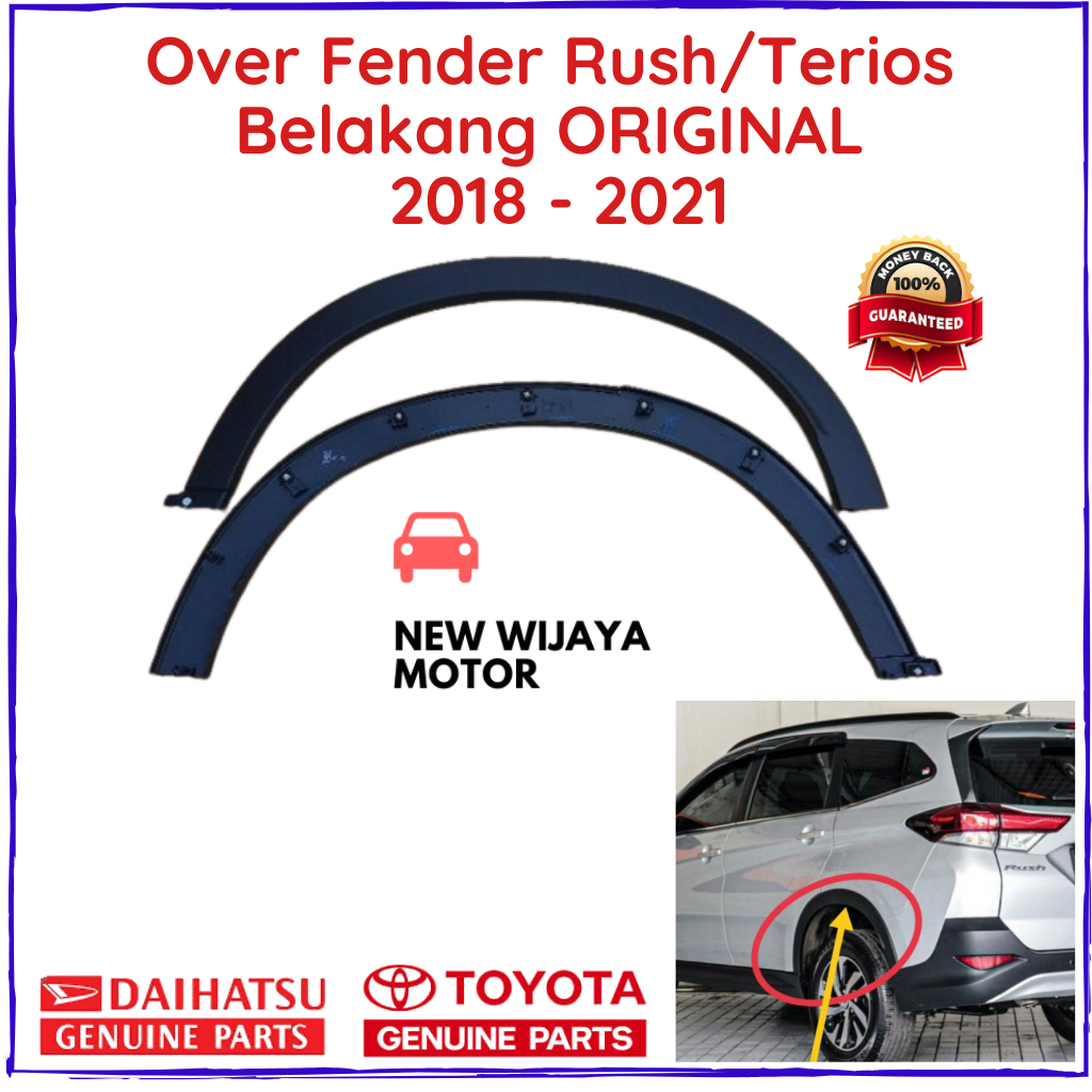 Jual Over Fender Toyota RUSH - Daihatsu TERIOS Original bagian belakang ...