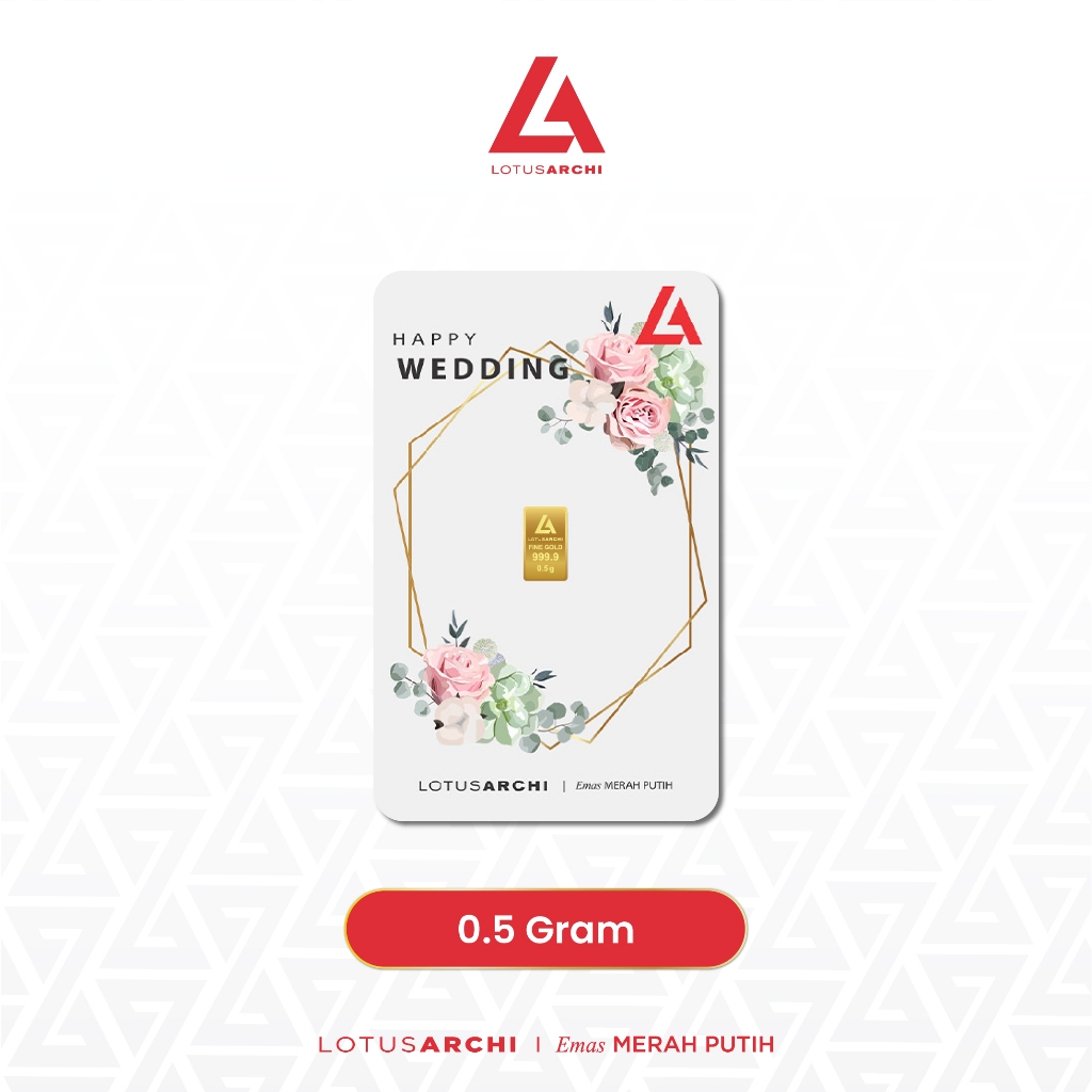 Jual Lotus Archi Happy Wedding 0,5 Gram | Logam Mulia, Emas Murni Asli ...