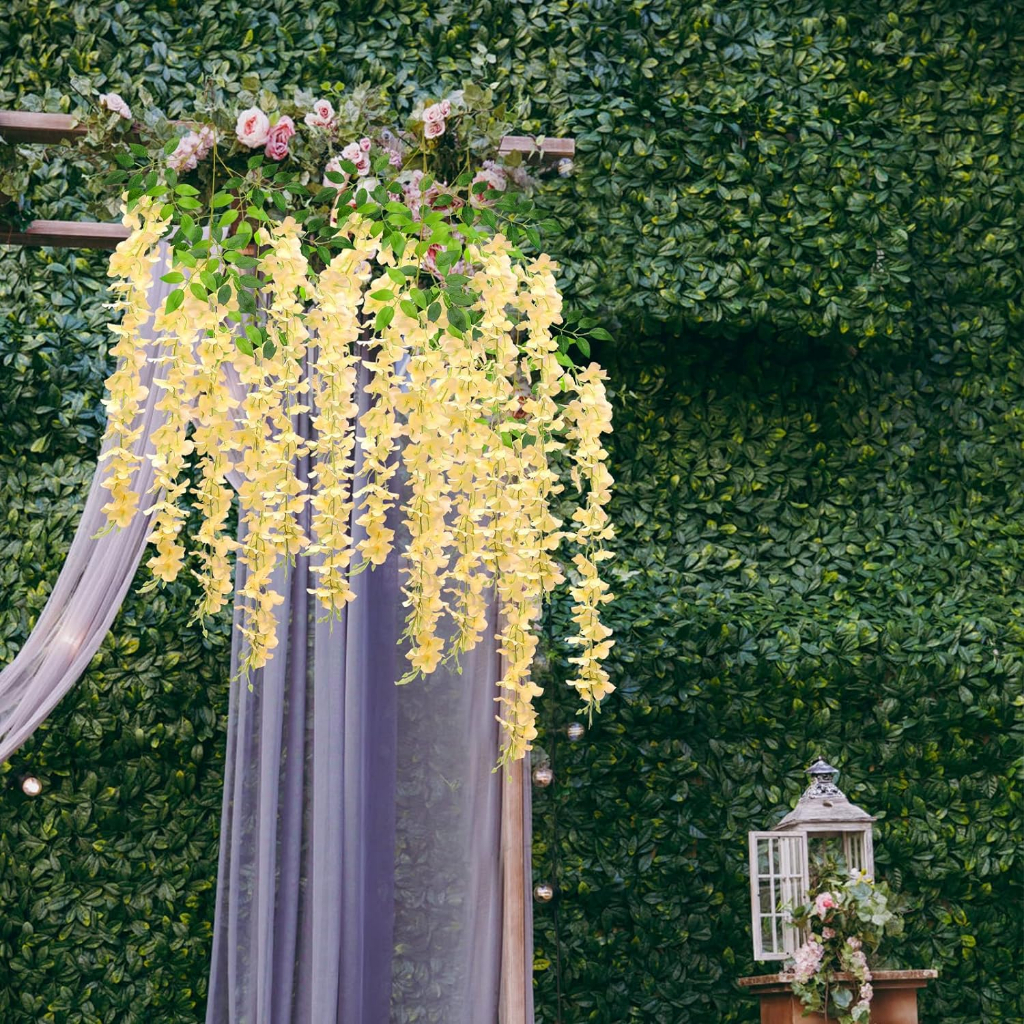 Jual Tanaman Bunga Rambat Hias Bunga Wisteria Plastik Juntai Gantung ...
