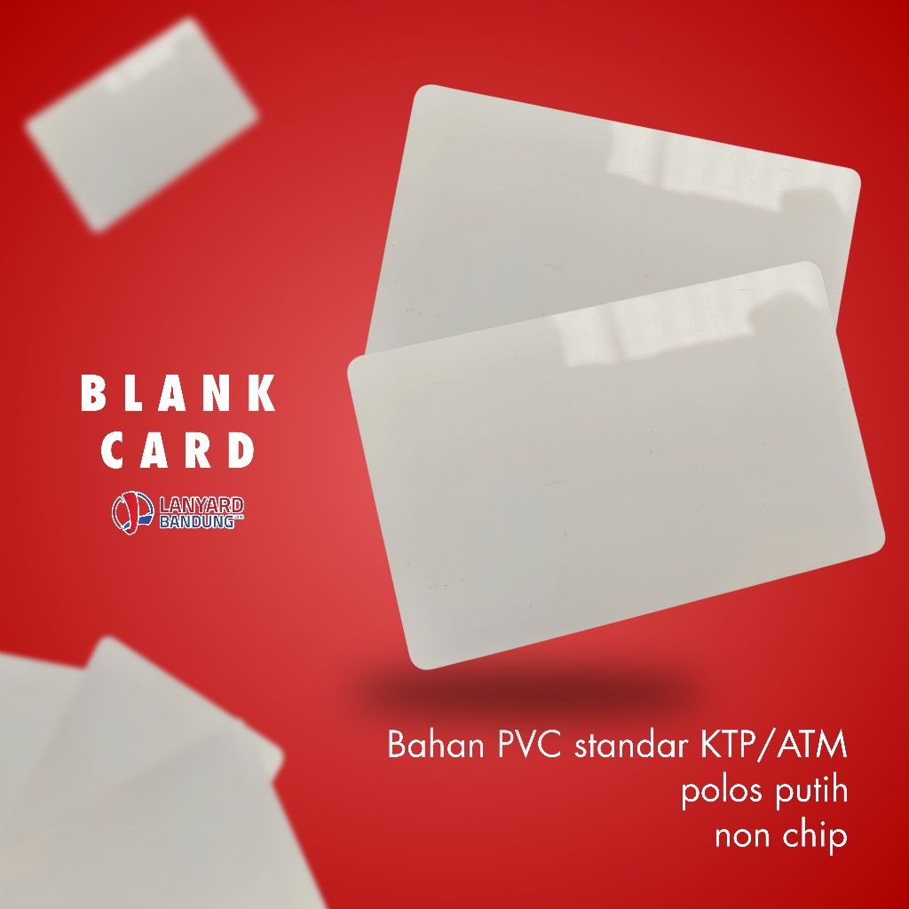 Jual BLANK ID CARD / blank id card, idcard polos putih, blank card ...