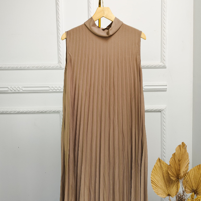 Jual Dress Inner Plisket Tanpa Lengan Hyget Premium - Inner Gamis ...