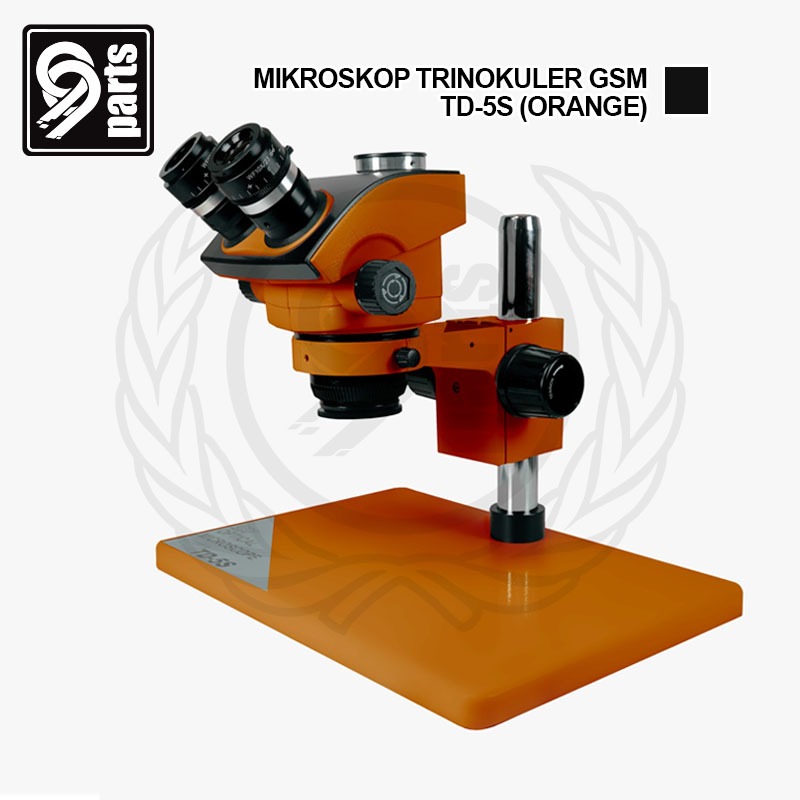 Jual Mikroskop Trinokuler GSM TD-5S ORANGE+LED / Mikroskop Trinokuler ...