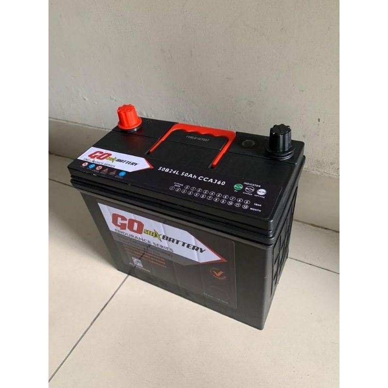 Jual Aki Kering Mobil GO Battery NS60L 50B24L 12V 50Ah Voxy Xpander Baleno | Shopee Indonesia
