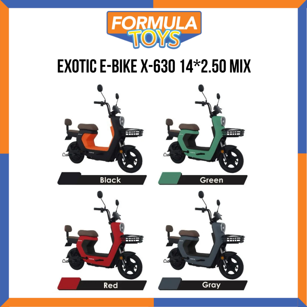 Jual SEPEDA LISTRIK EXOTIC E-BIKE X-630 14*2.50 MIX 500 WATT | Shopee ...
