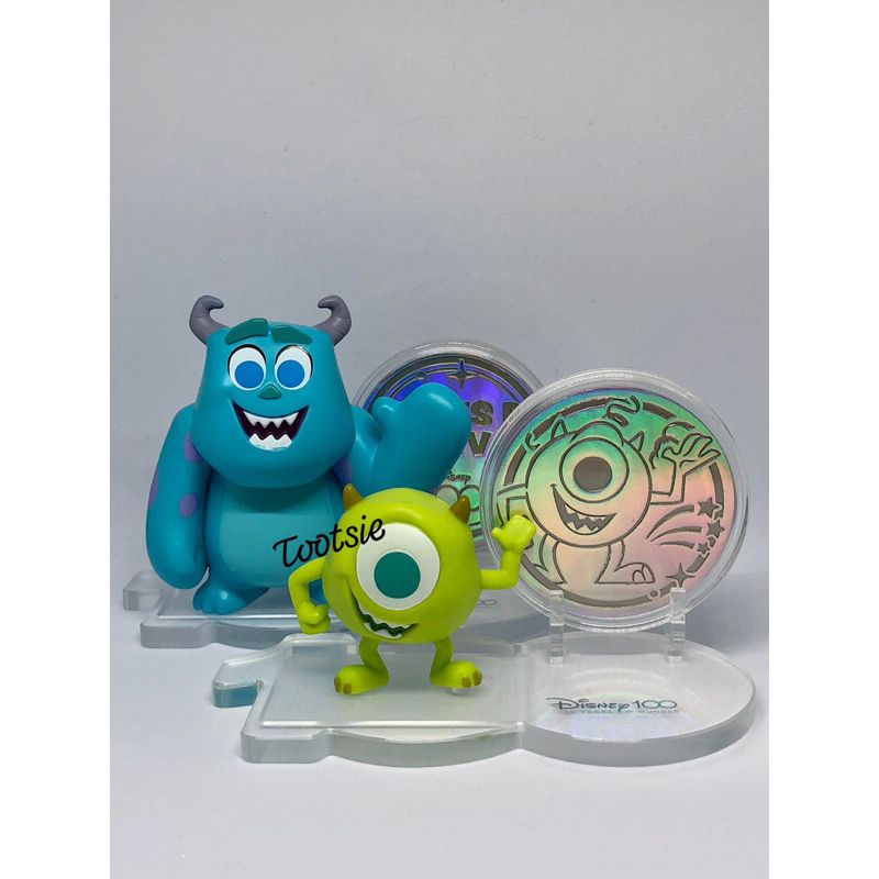 Jual Disney 100 Original Cpcm Figure + Medal Standing Coin Monsters Inc ...