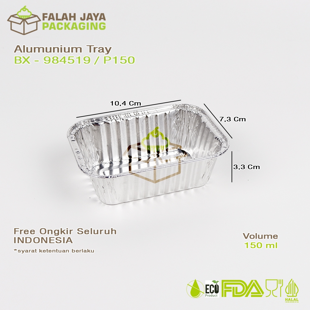 Jual ALUMUNIUM FOIL TRAY BX 984519 / KLAPERTART / MACARONI SCHOTEL | Shopee Indonesia