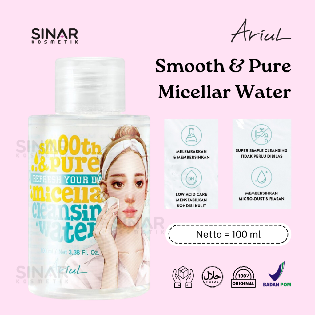 Jual Ariul Smooth & Pure Micellar Water 100ml | Shopee Indonesia