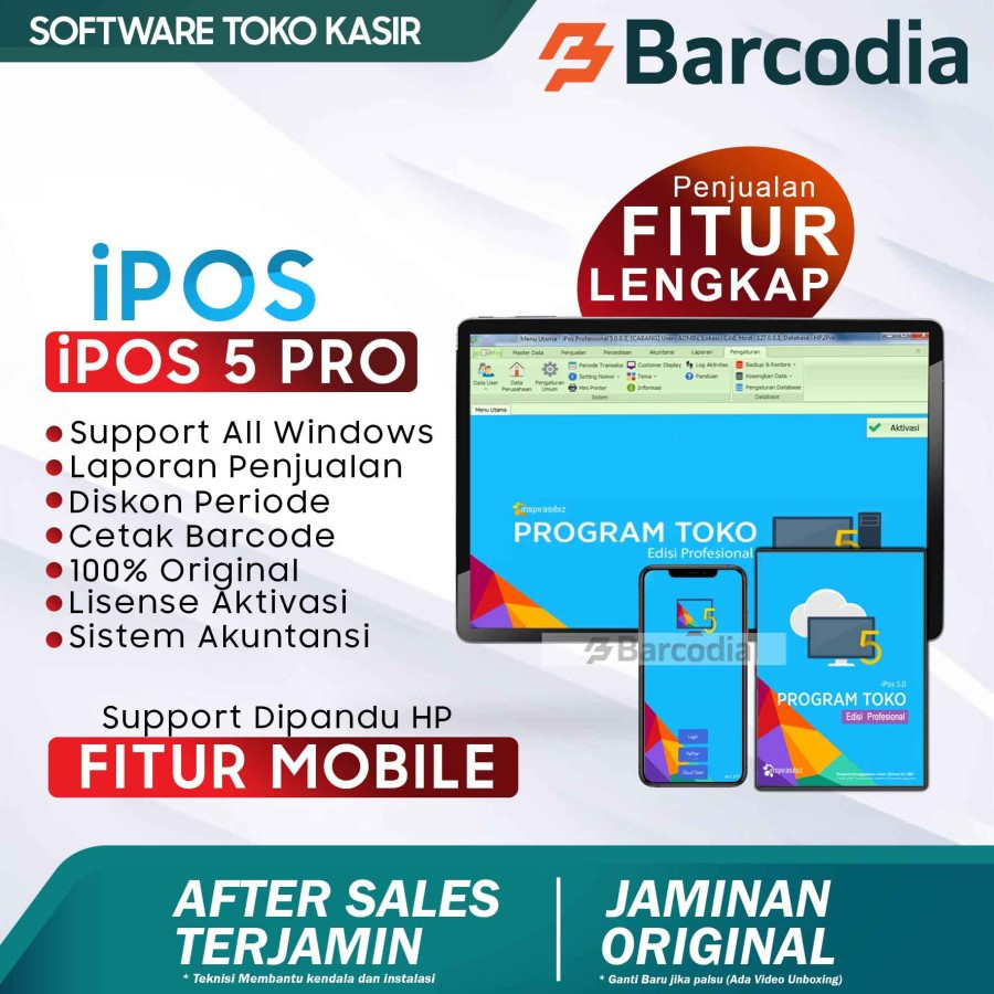 Jual BARCODIA Program Toko Ipos 5 Profesional ipo5 Pro ORIGINAL | Shopee Indonesia