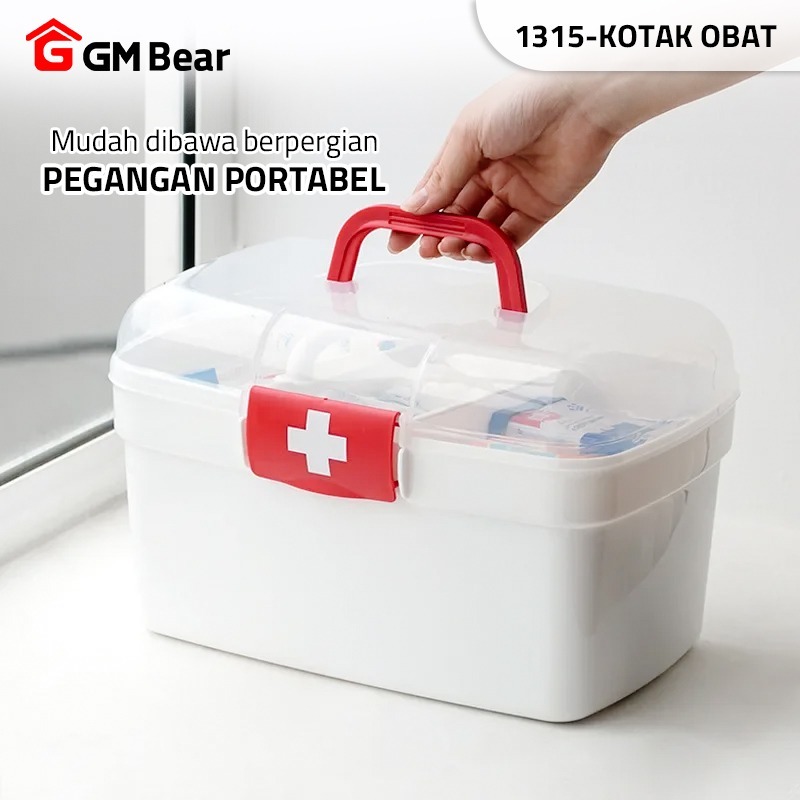 Jual GM Bear Kotak Obat P3K 1315 - Kotak Penyimpanan Obat Medicine Box ...