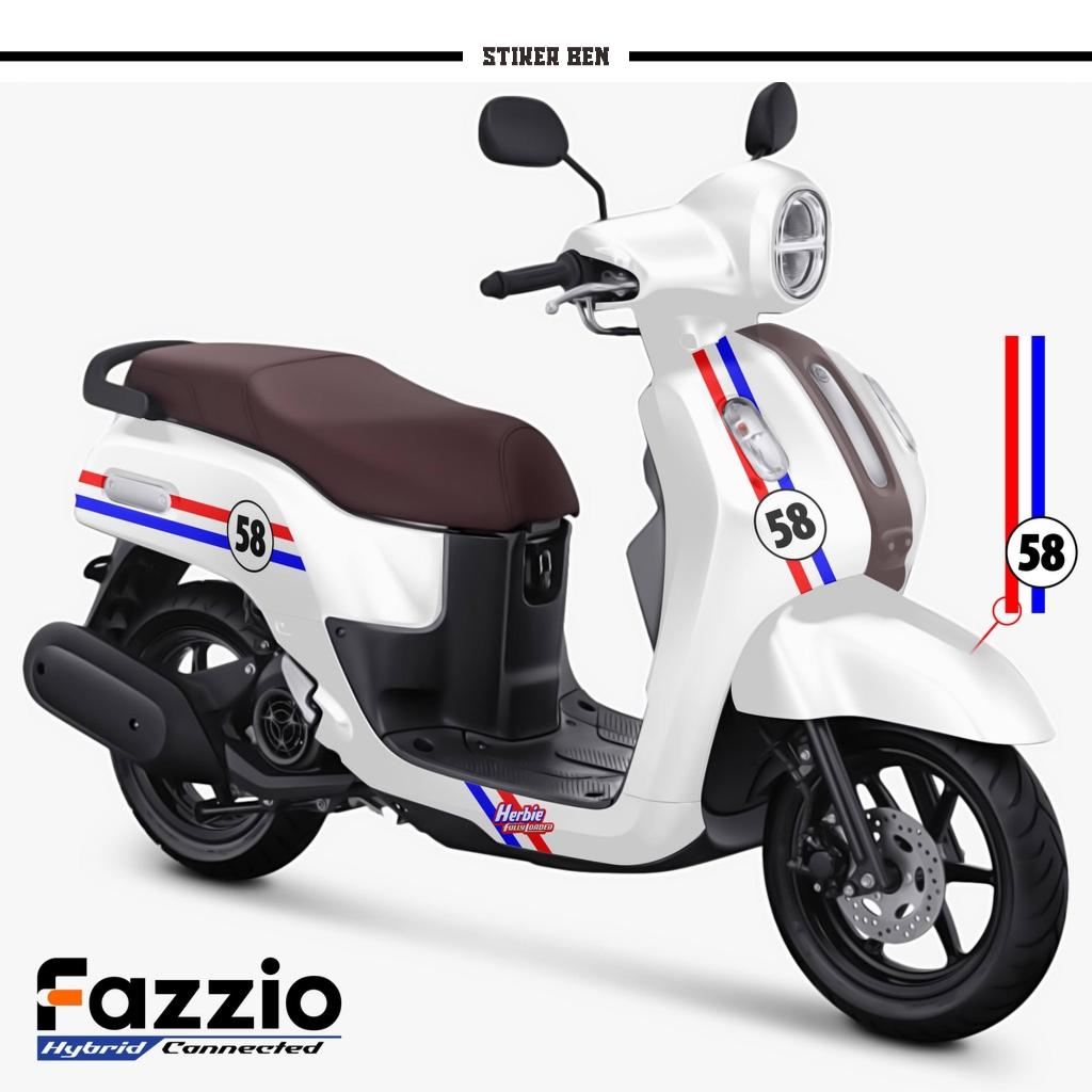 Jual FHE1 STRIPING FAZZIO STIKER STICKER YAMAHA FAZZIO HERBIE EDITION ...