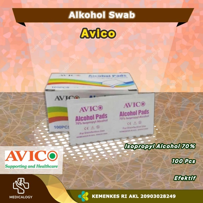 Jual Avico Alkohol Swab Isi 100 | Shopee Indonesia