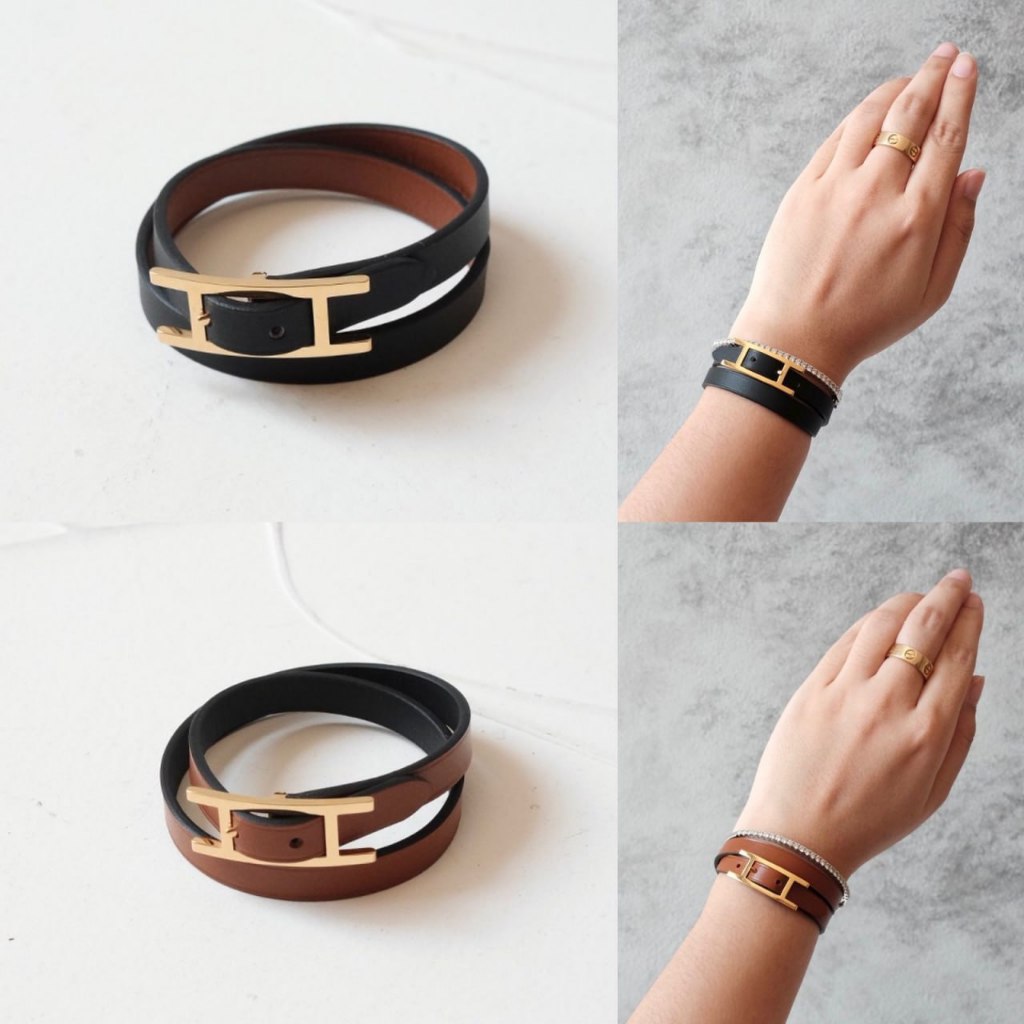 Jual H Bracelet Behapi Double Tour Reversible ( Bolak - Balik ) | Shopee Indonesia