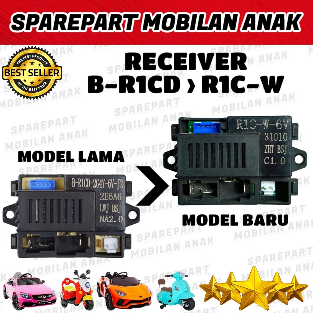 Jual RECEIVER R1C-W-6V R1C W 6V PENGGANTI MESIN B R1CD 2G4Y 6V J2 MODUL ...