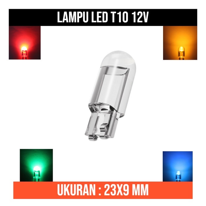 Jual Lampu LED T10 12V 12 V Motor Mobil Variasi DIY Kaca Akrilik Sein | Shopee Indonesia