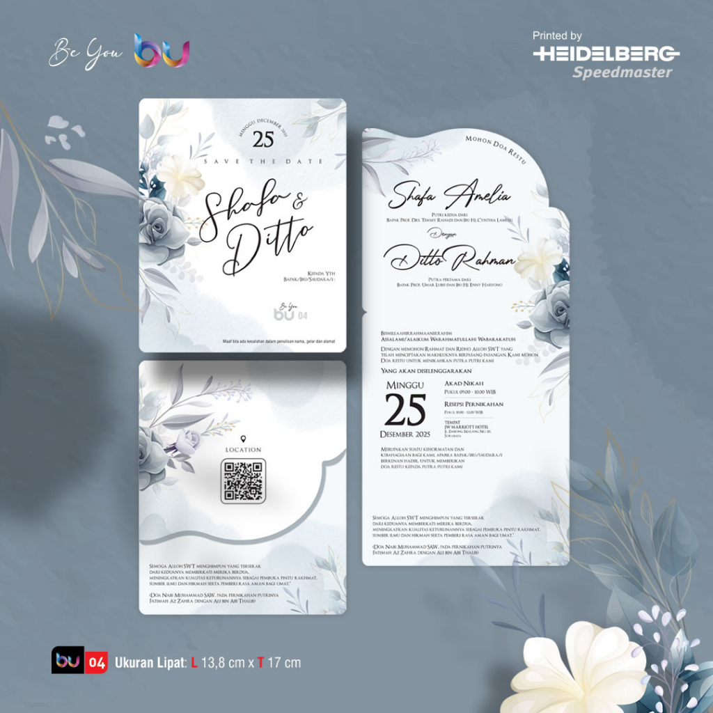 Jual Blangko Undangan be You 04/ Blangko undangan kosong/kertas ...