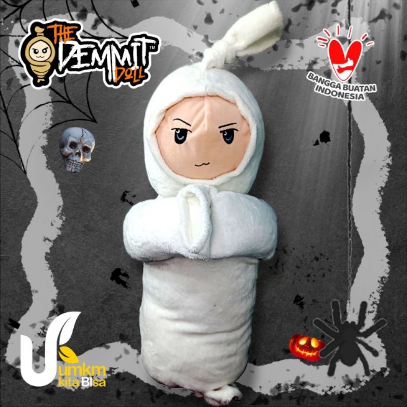 Jual Boneka Pocong Lucu Guling - The Demmit Doll | Shopee Indonesia