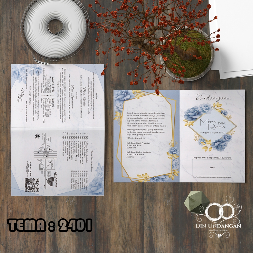 Jual SURAT UNDANGAN ERBA TEMA 2401 LUX PREMIUM | Shopee Indonesia