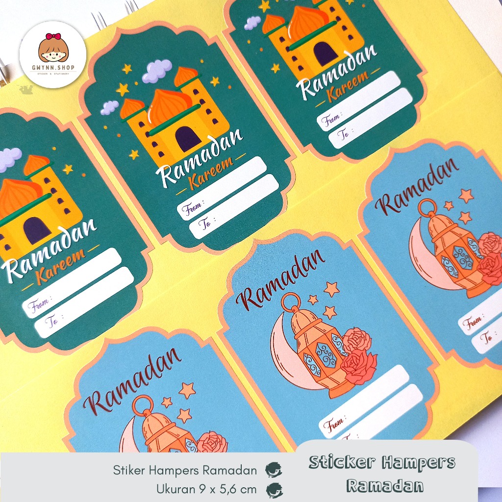 Jual Stiker Hampers Ramadan | Ukuran 9 x 5,6 cm | Ready Stock (Series 2 ...