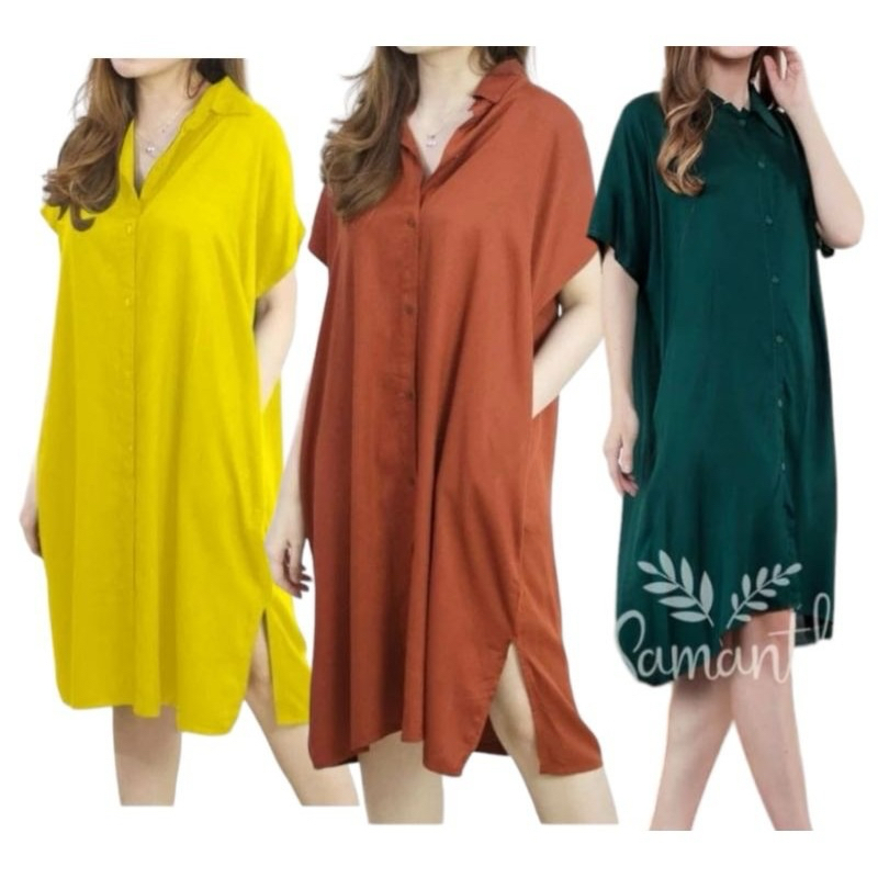 Jual DASTER POLOS FULL KANCING HIDUP 100% KATUN HALUS SIMPLE ELEGAN ...