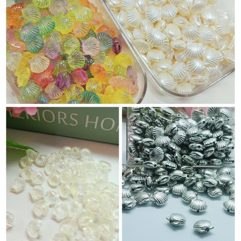Jual (25 gr) Mote manik kerang/shell pearl | Shopee Indonesia