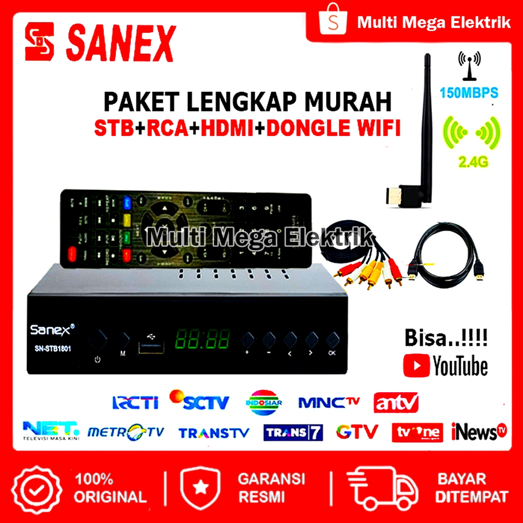 Jual [COD] SET TOP BOX TV DIGITAL STB SOGO DVBT2 EWS UHF FULL HD ...