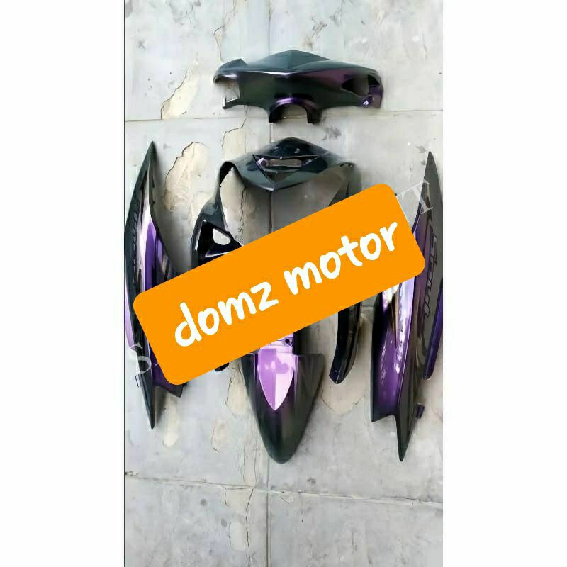 Jual cover full body halus yamaha mio soul karbu warna hitam lembayung ...