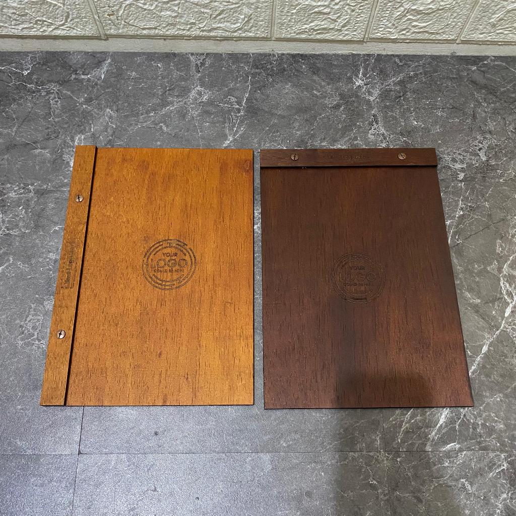 Jual Cover Buku Menu Kayu | Free Grafir Logo | Shopee Indonesia
