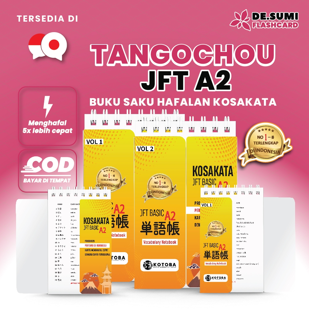 Jual BUKU SAKU JFT BASIC A2 TOKUTEI GINOU SSW KOSAKATA BAHASA JEPANG UJIAN BAHASA JEPANG SHOKYU ...