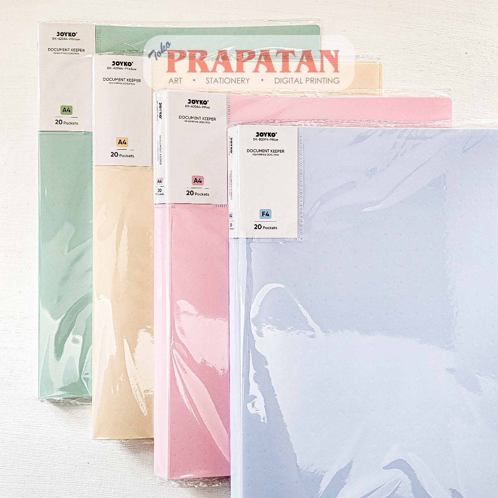 Jual Joyko Document Keeper A4/F4 20 Pockets | File Organizer | Clear ...