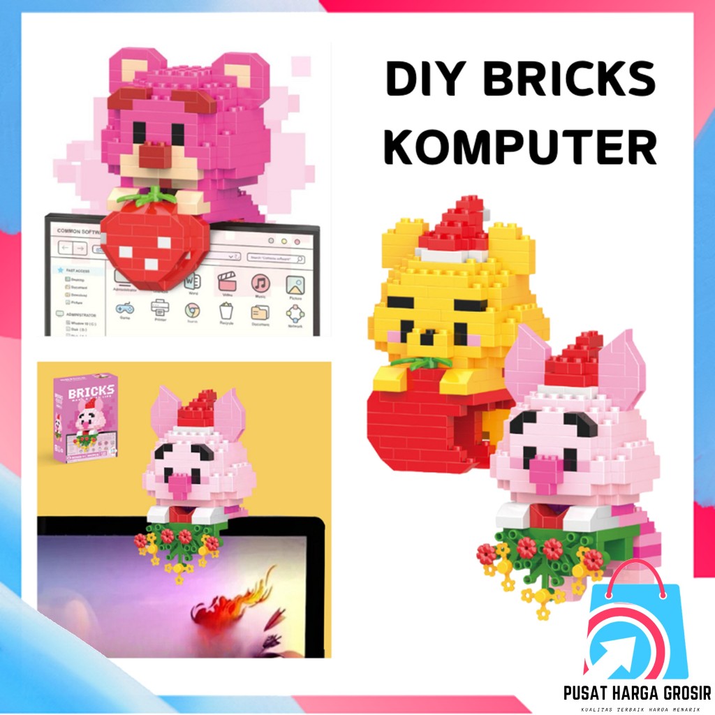 Jual PHG Mini Block Gantung Untuk Komputer DIY Anak Lucu Nano Blocks ...