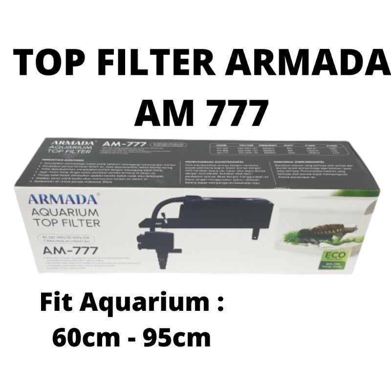 Jual Top Filter Armada AM777 Filter atas Aquarium Aquascape ikan hias ...