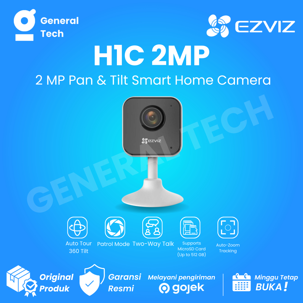 Jual EZVIZ H1C 2MP Smart Home Wi-Fi Camera | Shopee Indonesia