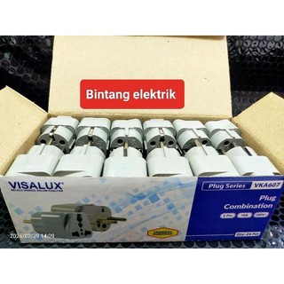 Jual Adaptor Travel kaki 3 visalux isi 24pcs | Shopee Indonesia