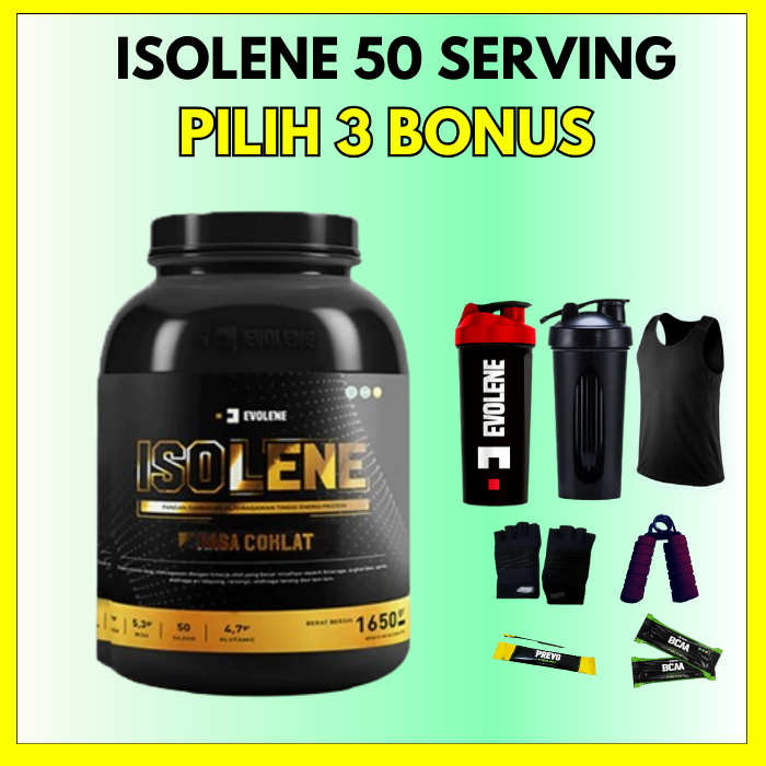 Jual Evolene Isolene Rasa Coklat 50 Serving Free Shaker- Suplemen ...