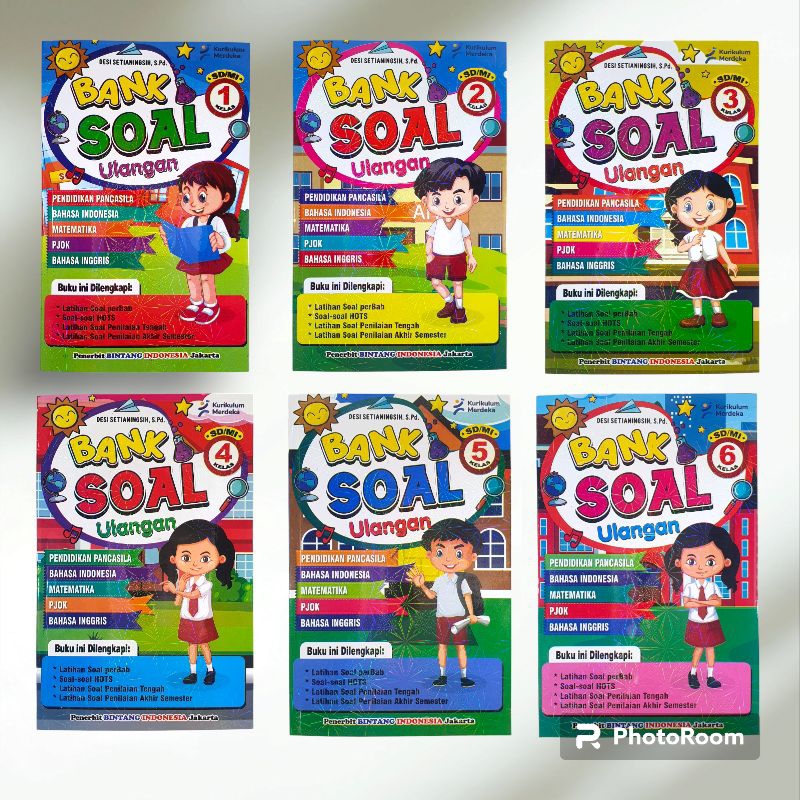 Jual Buku Bank Soal Ulangan SD/MI Kelas 1-6 Smester 1 & 2 Kurikulum ...