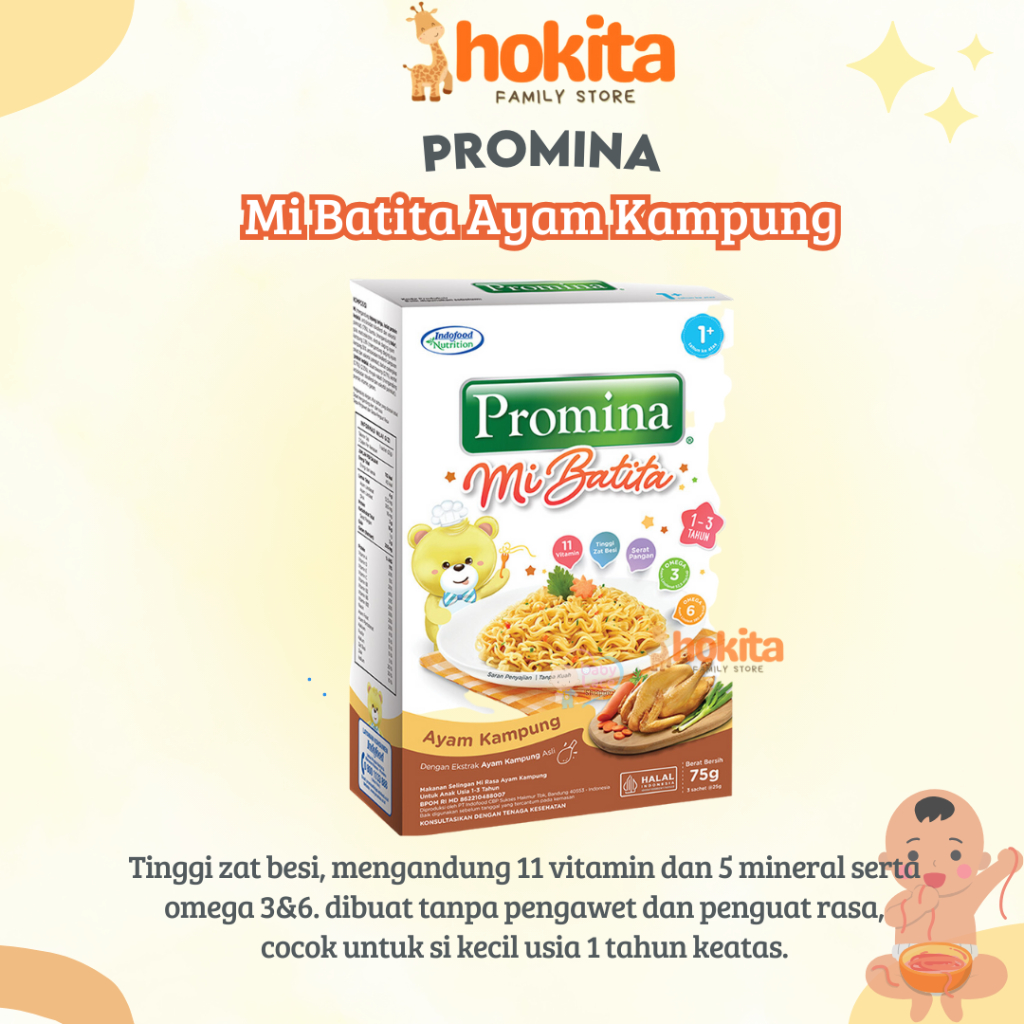 Jual Promina Mi batita Mie goreng Ayam Kampung / Mpasi Bayi 75gr ...