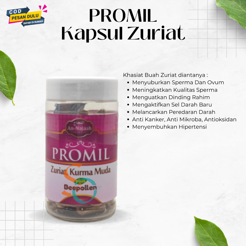 Jual Kapsul Zuriat Isi 60 Kapsul Buat Promil ( Program Hamil ) | Shopee ...